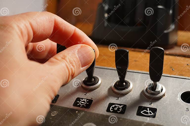 Buttons in Control Center Control Boat and Light Button Switch. Boats ...