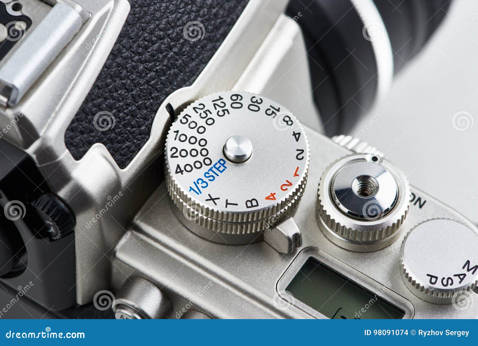 Buttons and Control Dial Shutter Speed on SLR Camera Stock Photo ...