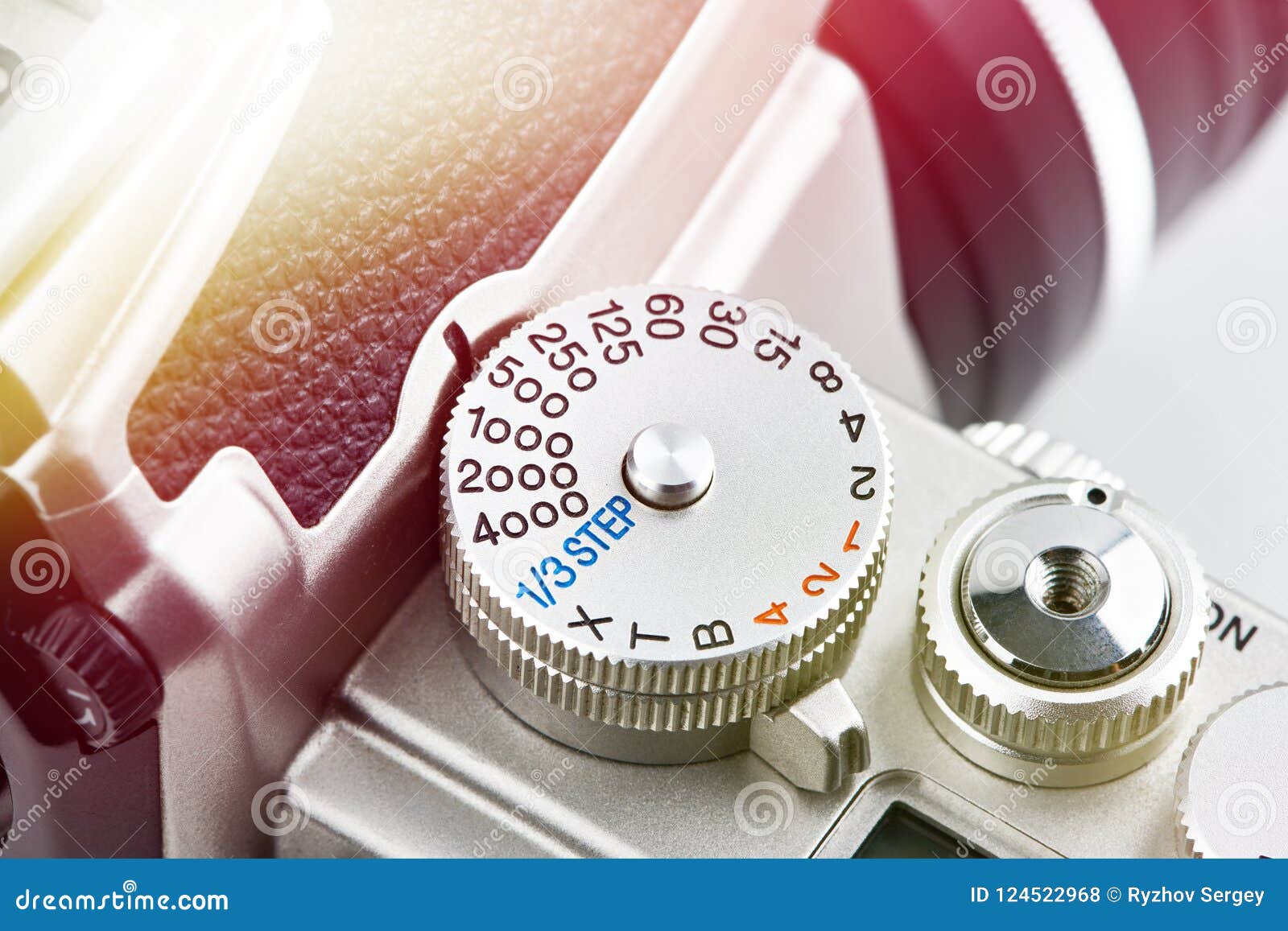 Buttons and Control Dial Shutter Speed on SLR Camera Stock Photo ...