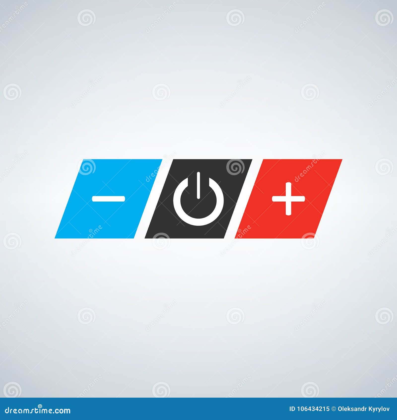 Buttons for Control Panel, on Off Stock Illustration - Illustration of ...