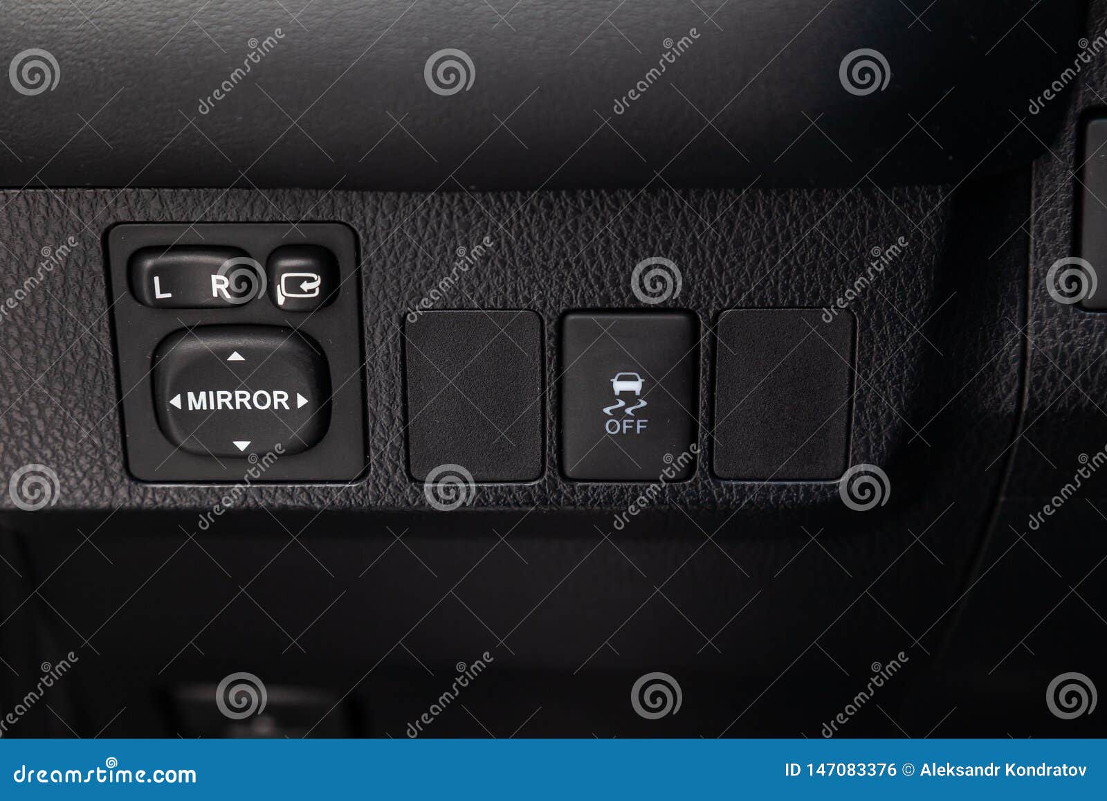 The Buttons for Controlling the Mirrors Electric Drive on the Center ...