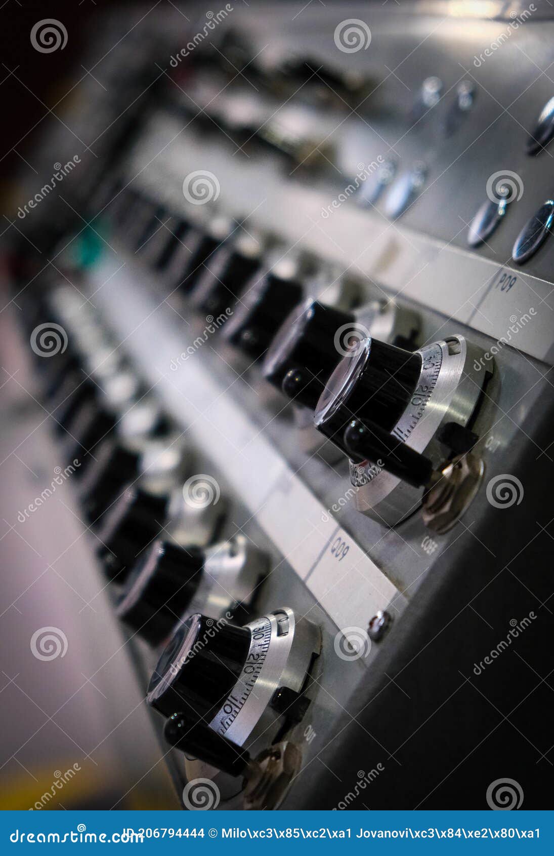 Buttons and dials in color stock photo. Image of numbers - 206794444