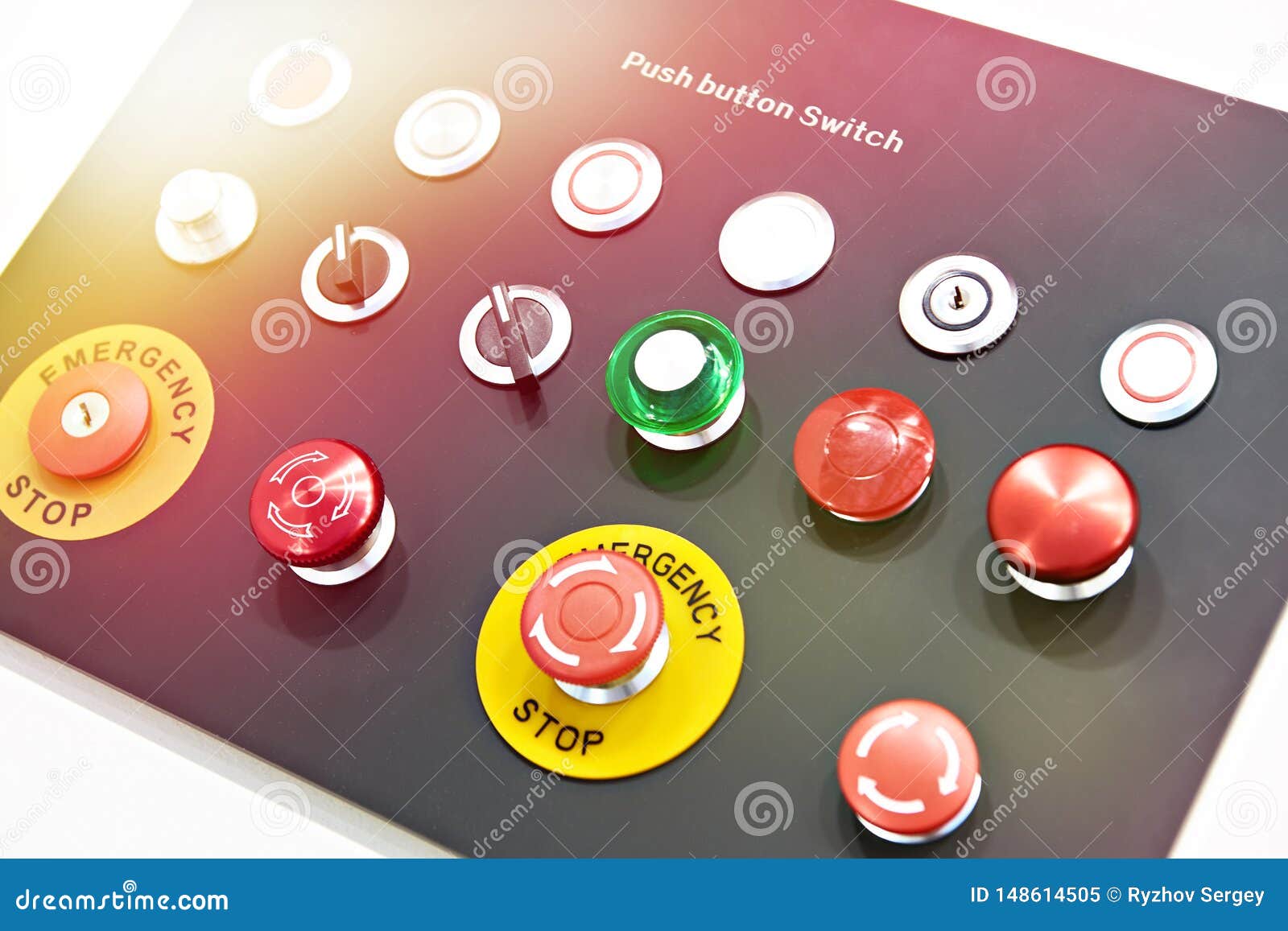 Buttons for Electrical Control Panels Stock Image - Image of instrument ...