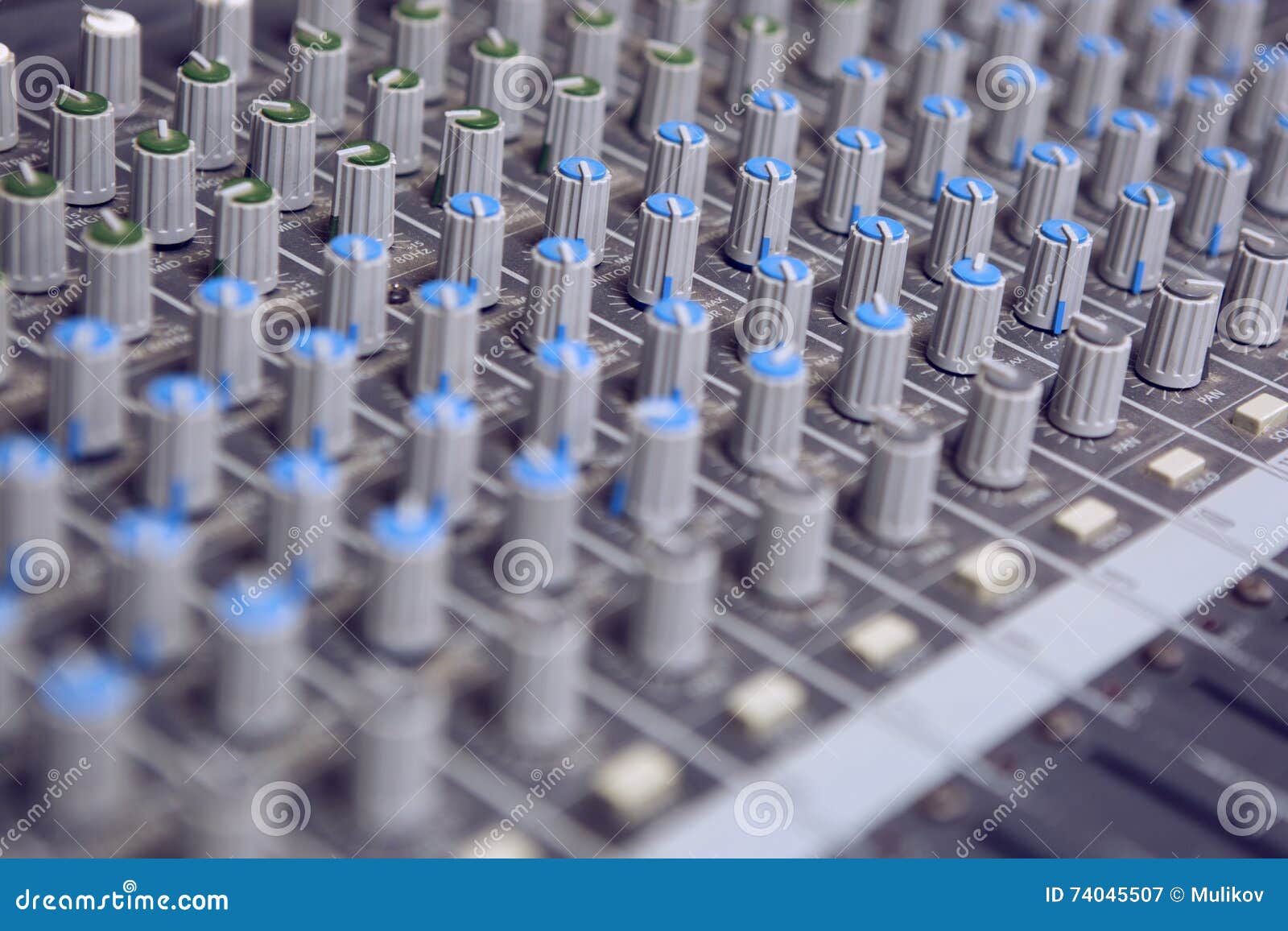 Buttons Equipment for Sound Mixer Control Stock Image - Image of mixer ...