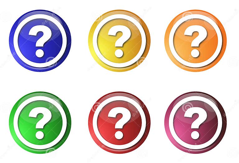 Buttons FAQ stock illustration. Illustration of blue - 13306796