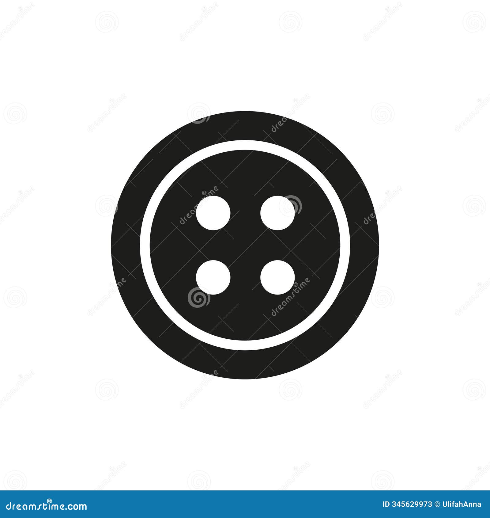 Buttons Fashion Tailor Icon Vector Basic Design Stock Illustration ...