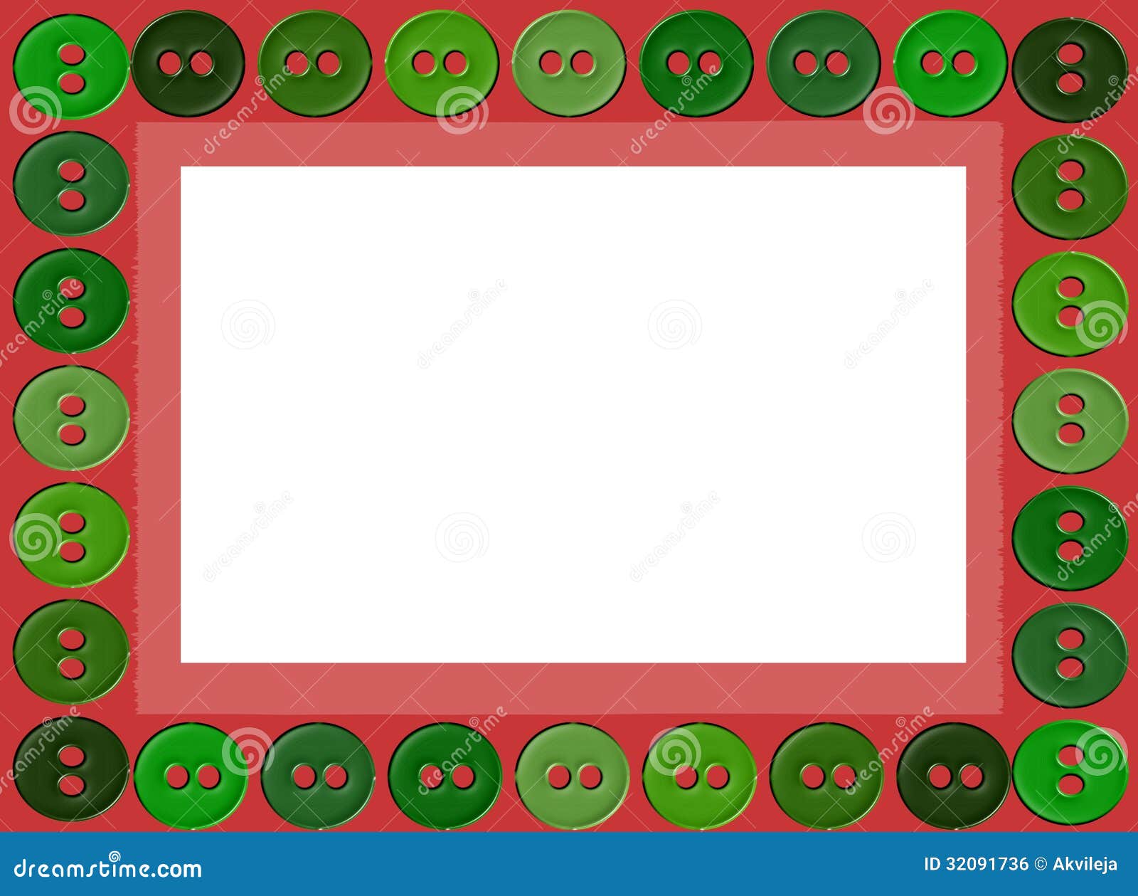 Buttons Frame On Fabric Texture Background Vector Illustration ...
