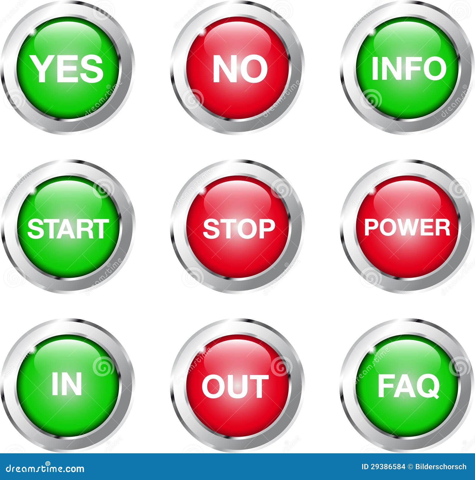 Buttons general text stock vector. Illustration of metal - 29386584