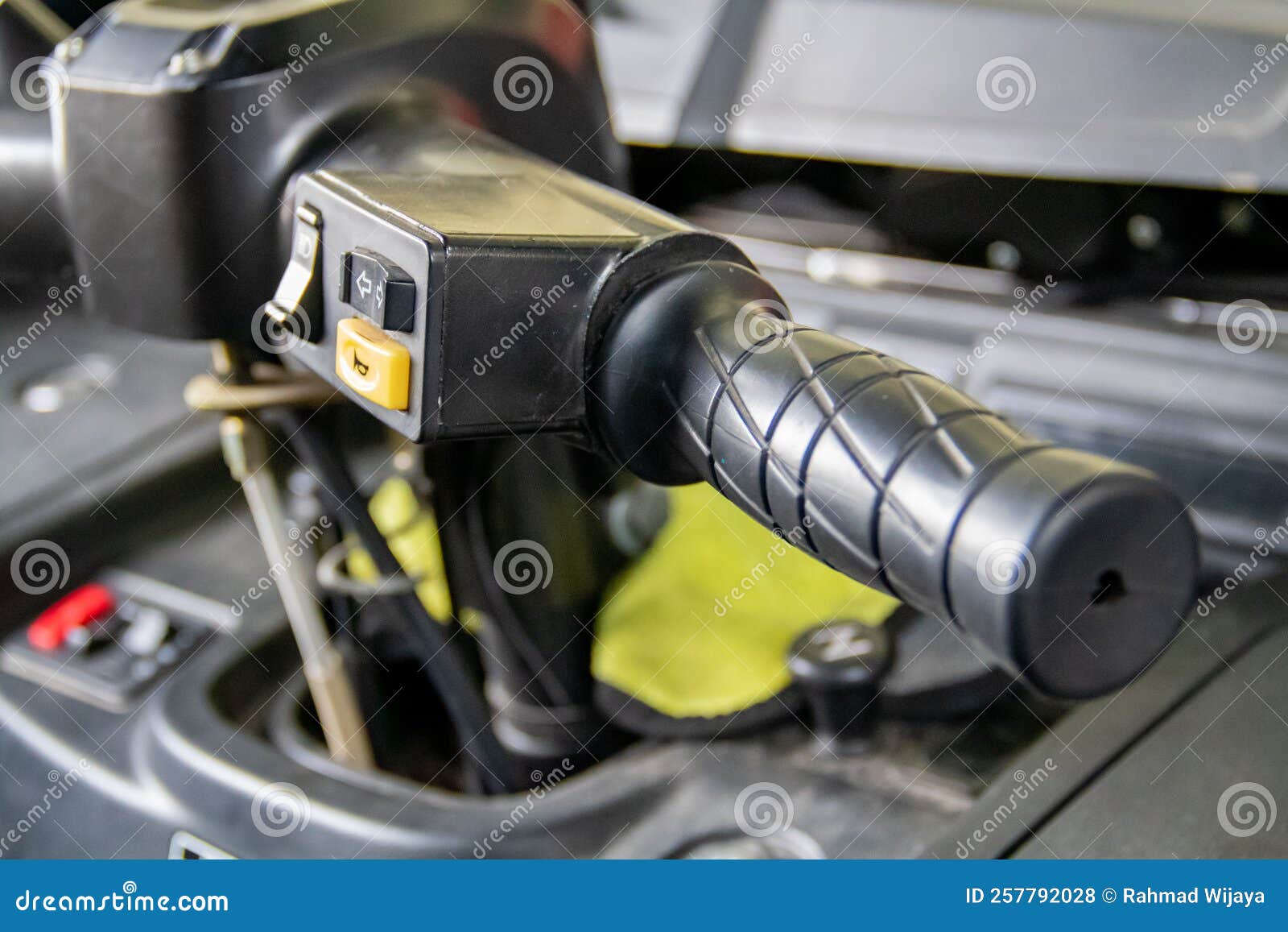 The Buttons on the Handlebars on Three-wheeled Motorcycles Stock Photo ...