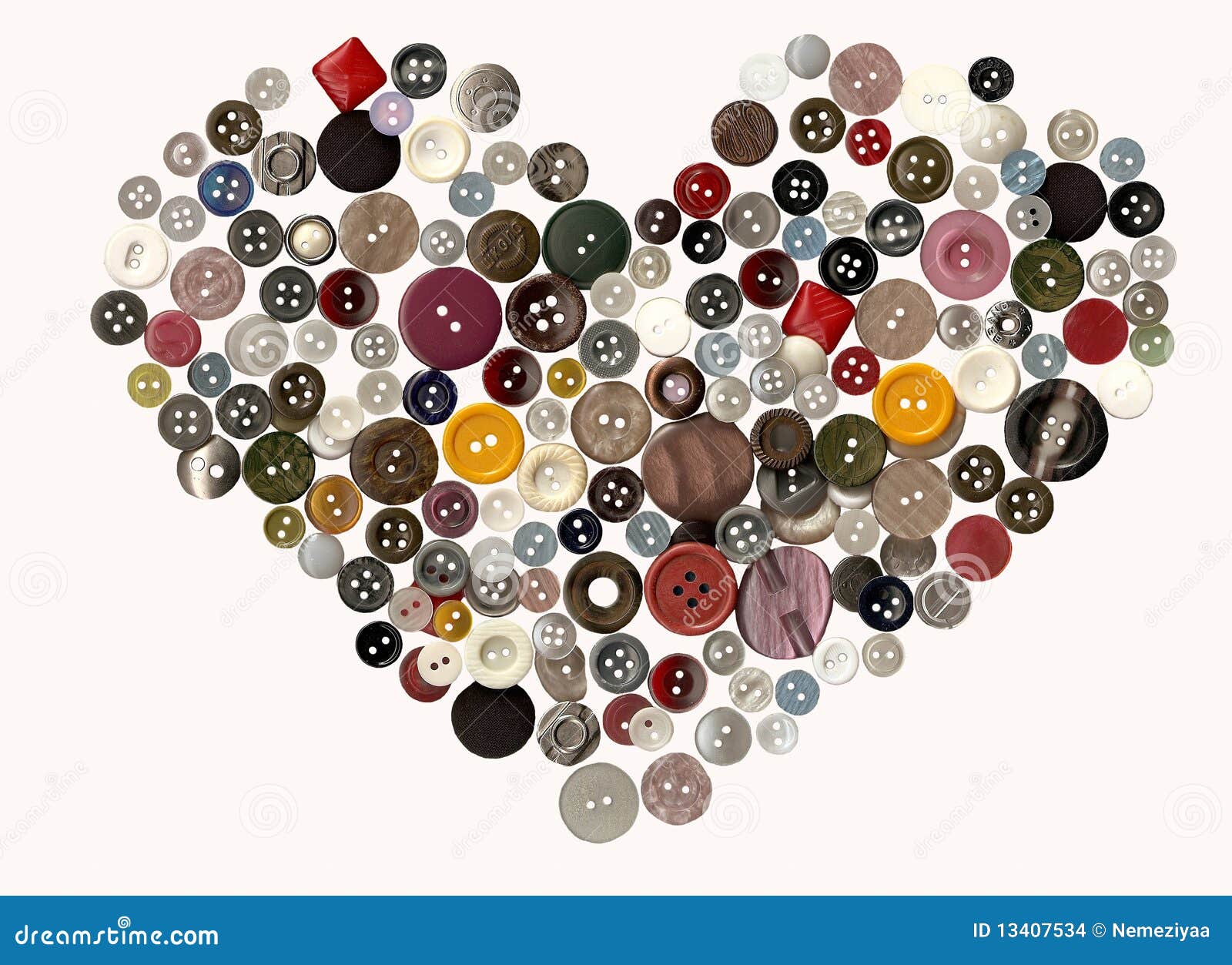 Buttons heart. stock illustration. Illustration of anniversary - 13407534