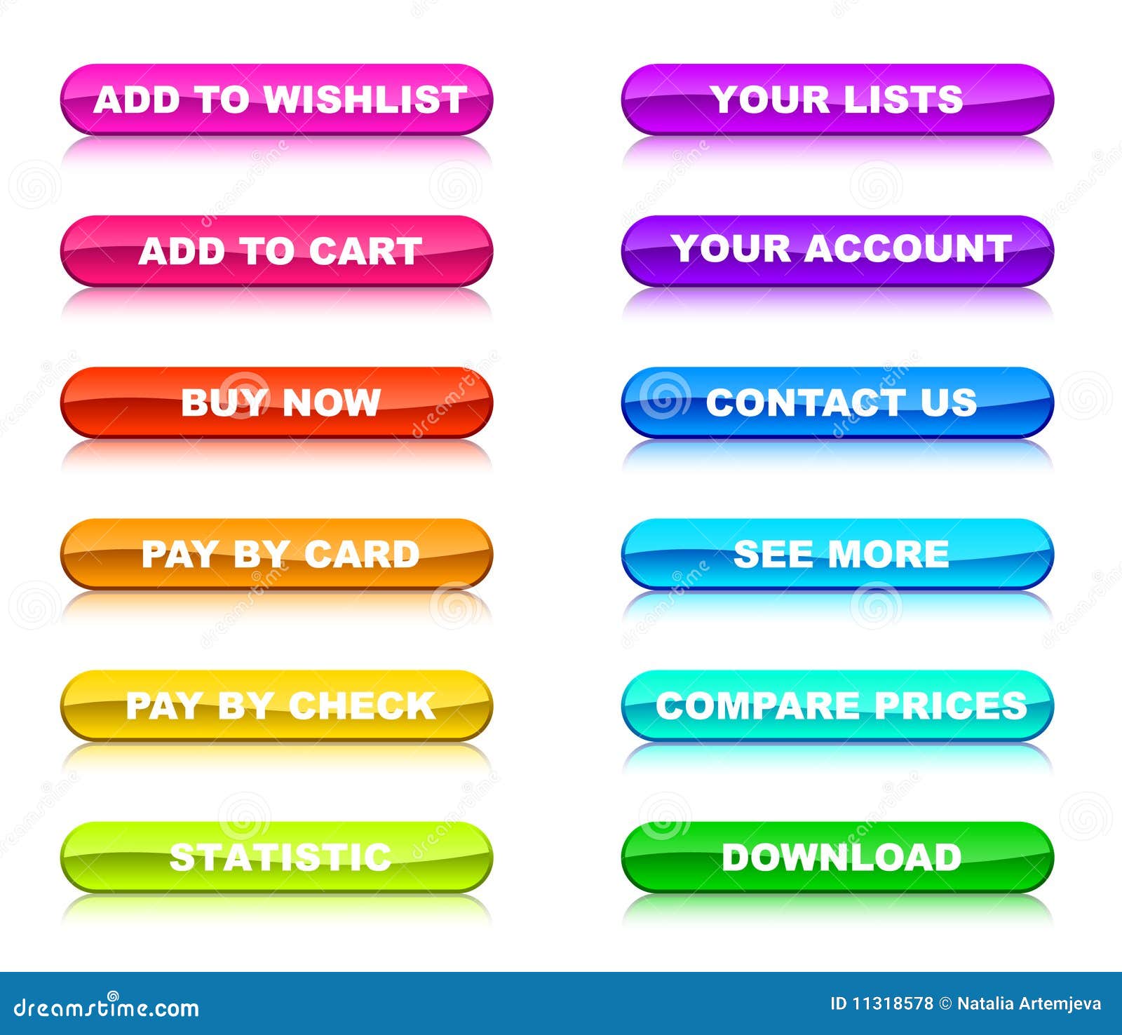 Buttons for internet shop stock vector. Illustration of button - 11318578