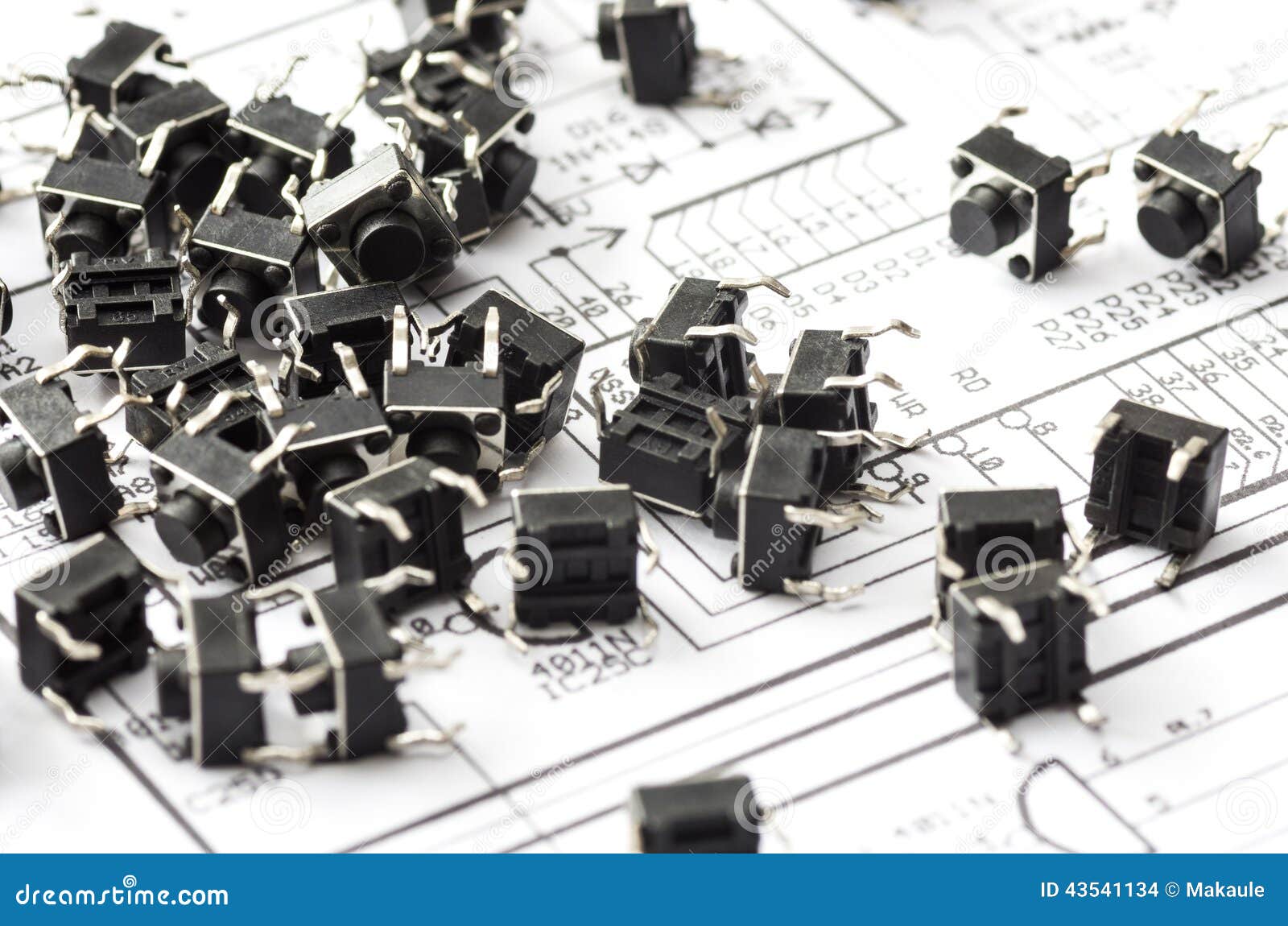 Buttons stock photo. Image of component, micro, microbuttons - 43541134