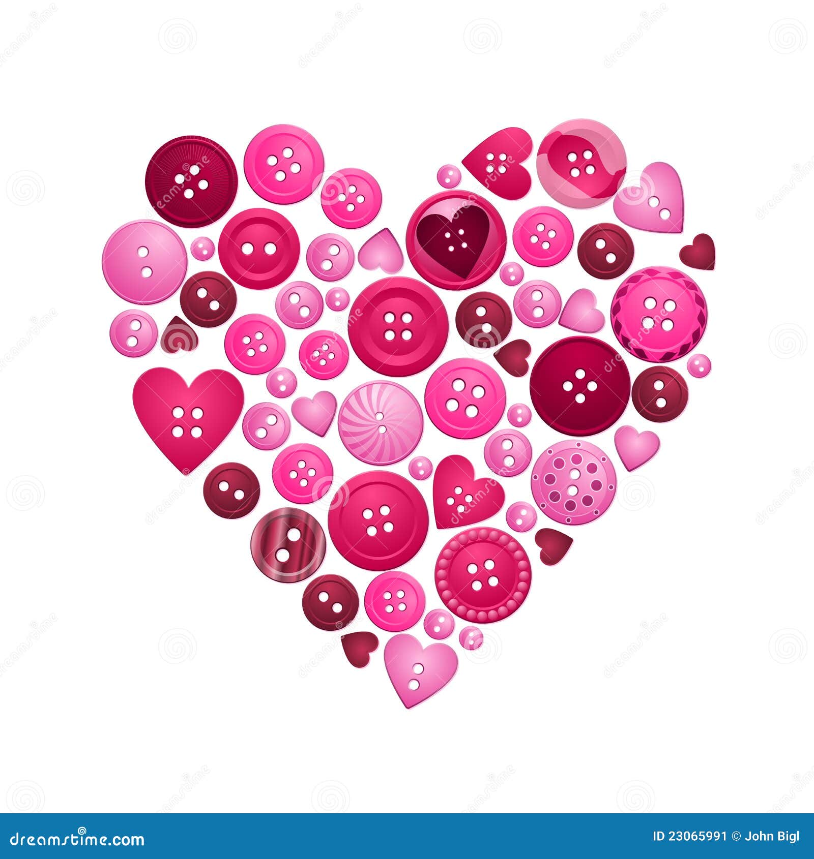 Buttons of love stock vector. Illustration of romance - 23065991