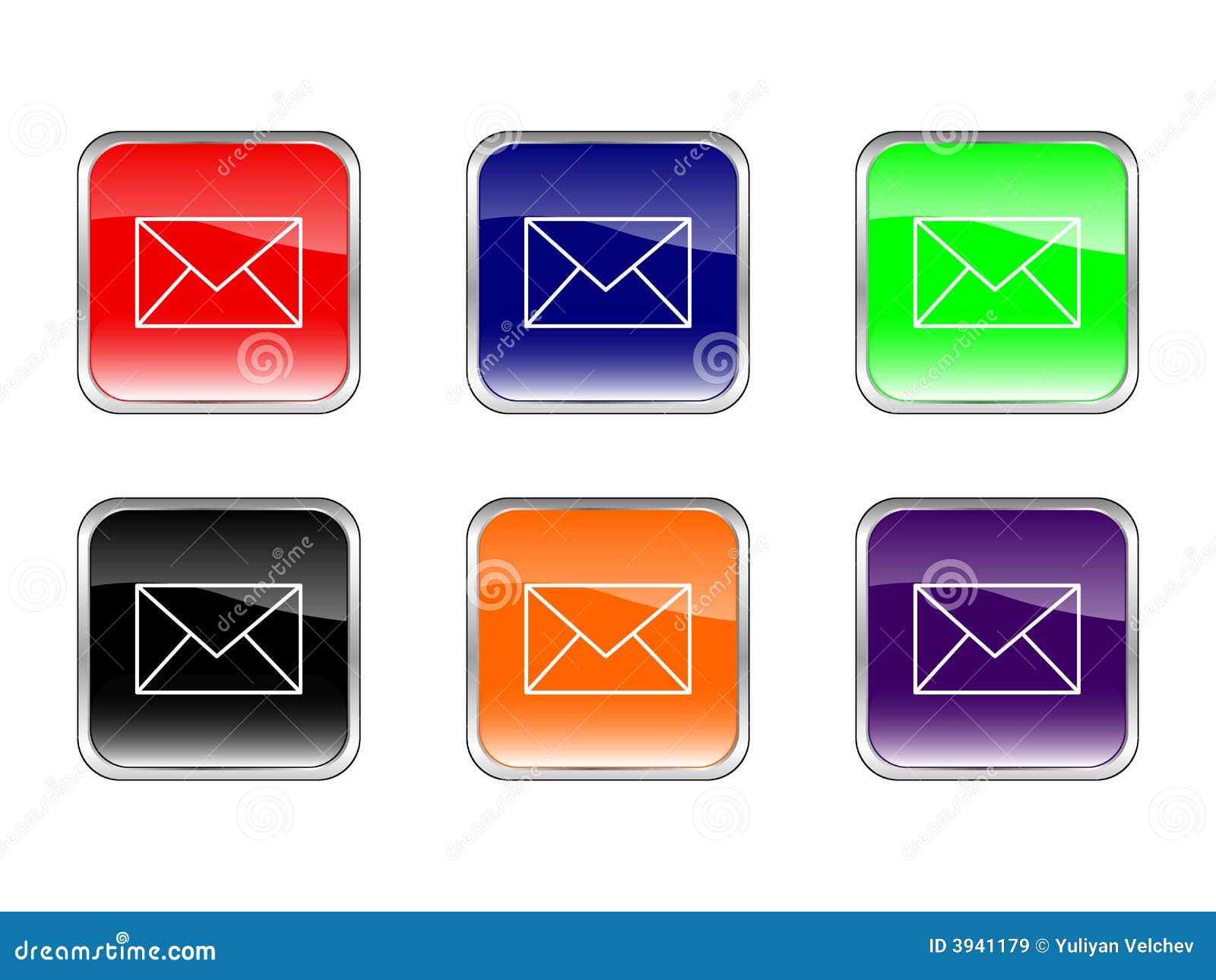 Buttons mail stock vector. Illustration of communication - 3941179