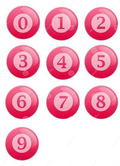 Buttons with numbers stock illustration. Illustration of five - 10765022