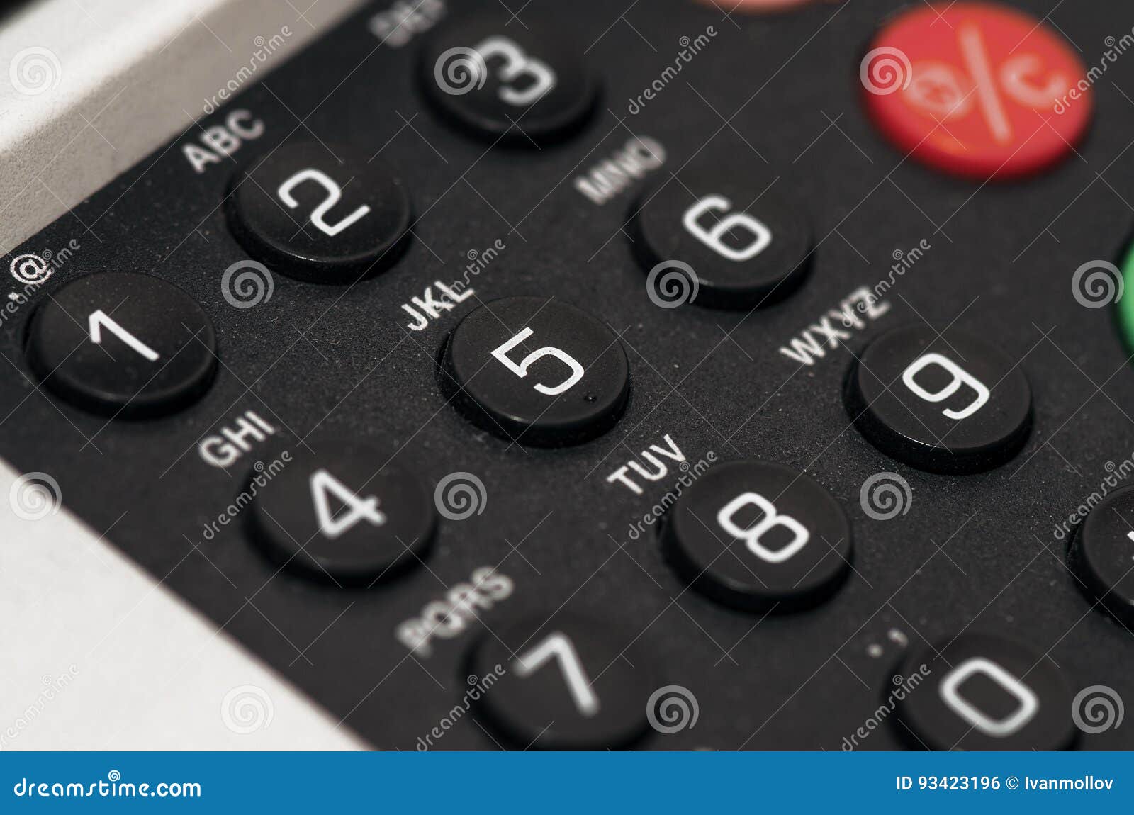 Buttons with Numbers stock photo. Image of call, equipment - 93423196