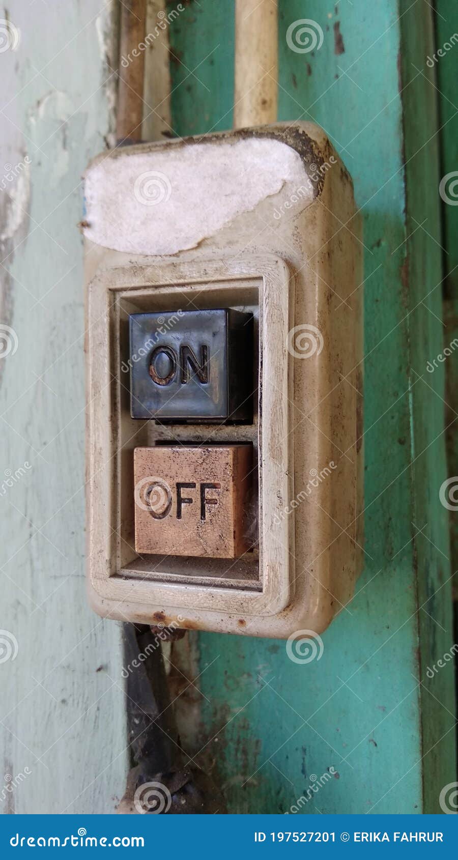 The Buttons that are in the Old House and are Obsolete Stock Image ...