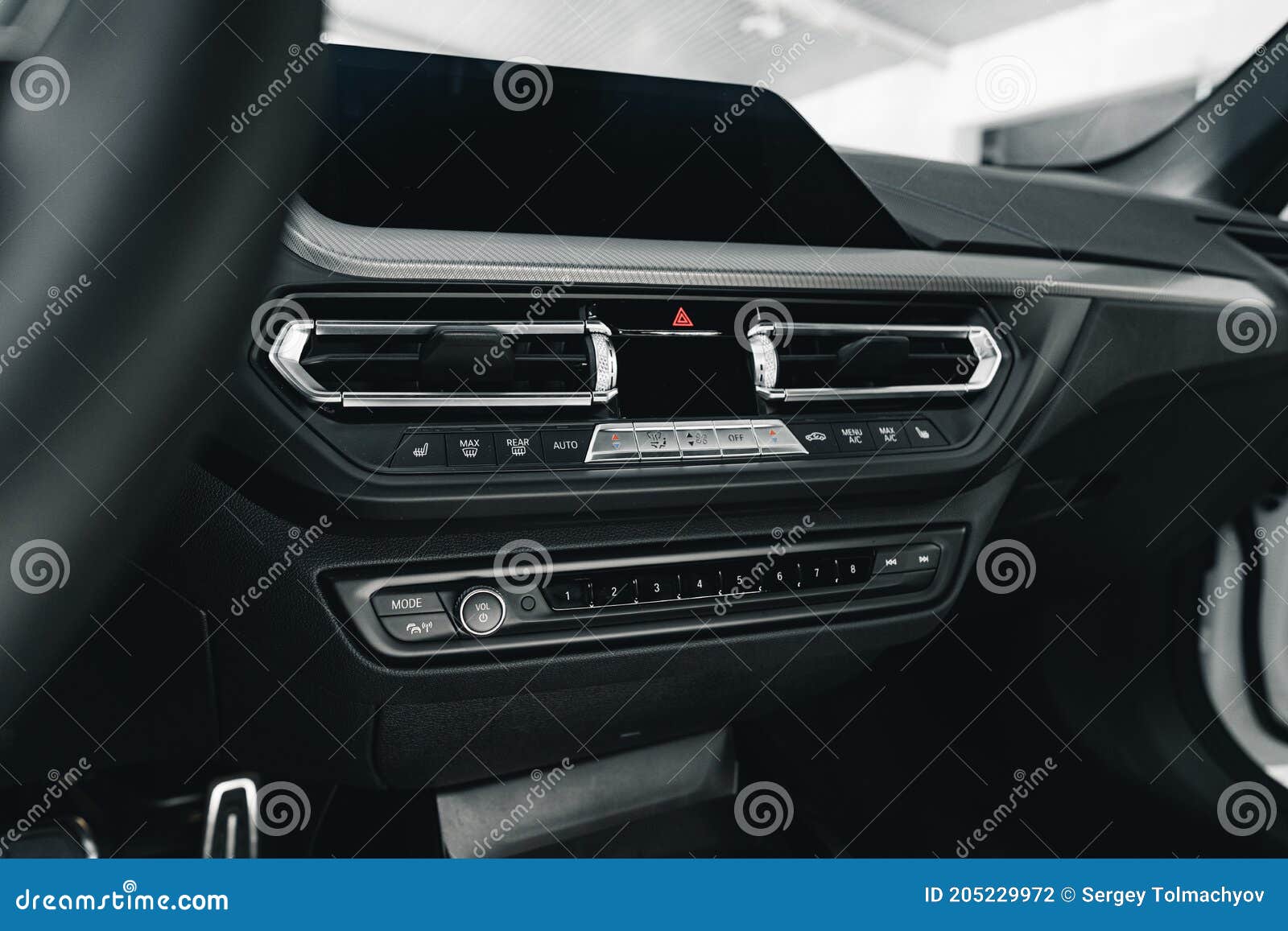 Buttons Panel of the Car on the Dashboard Stock Photo - Image of ...