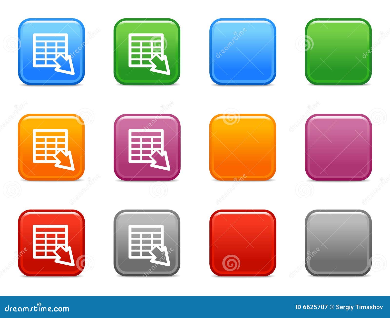 Buttons with Pay Table Icon Stock Vector - Illustration of account ...