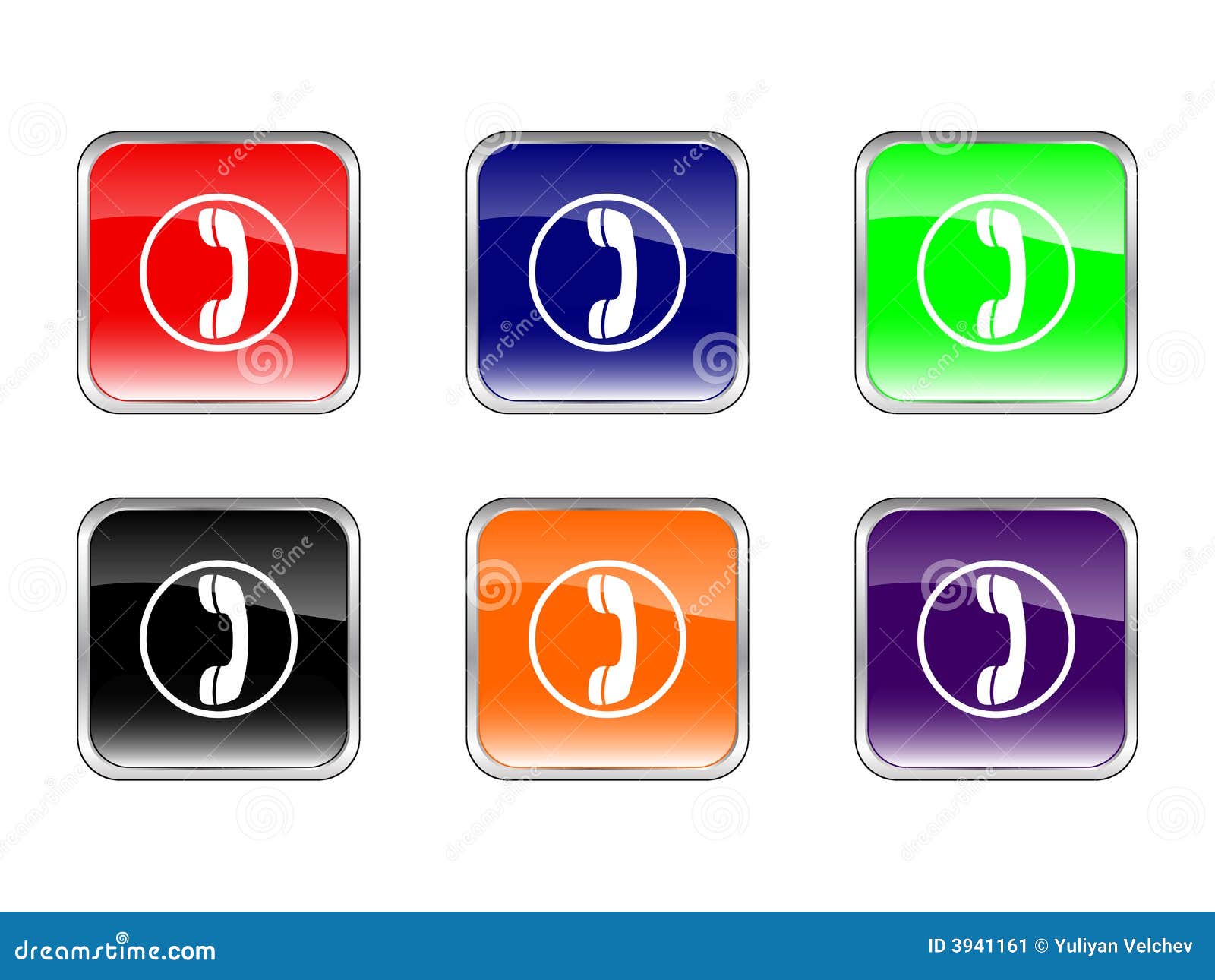 Buttons phone stock vector. Illustration of phone, light - 3941161