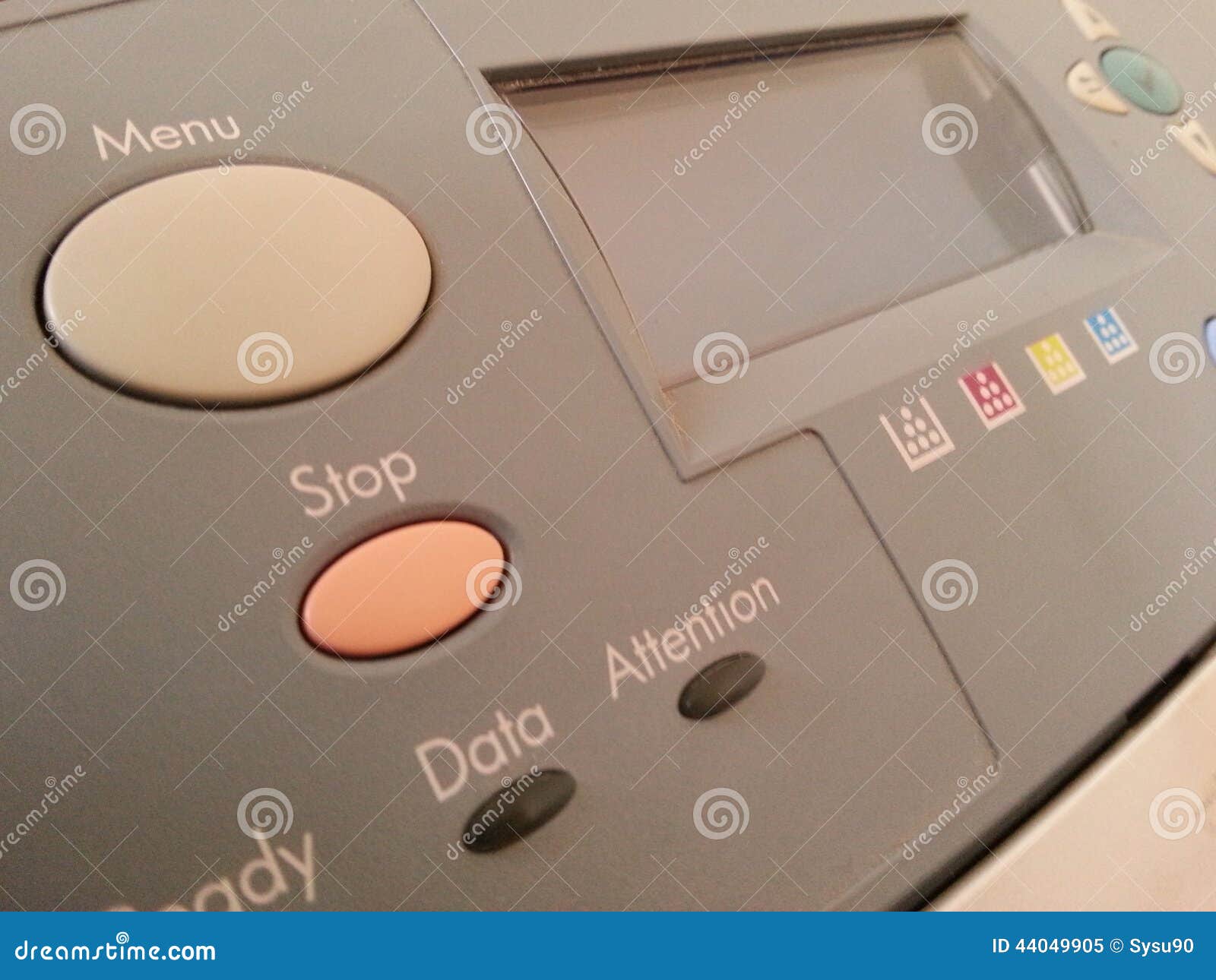 Buttons printer stock image. Image of blue, buttons, industries - 44049905