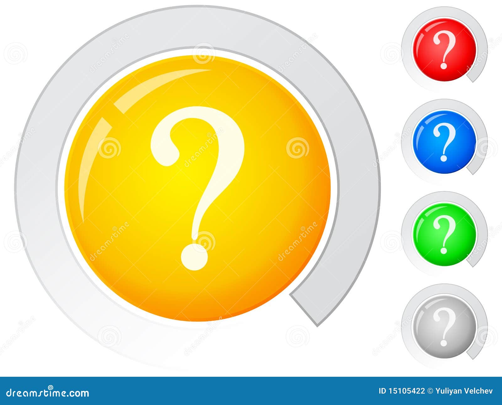 Buttons question stock vector. Illustration of button - 15105422