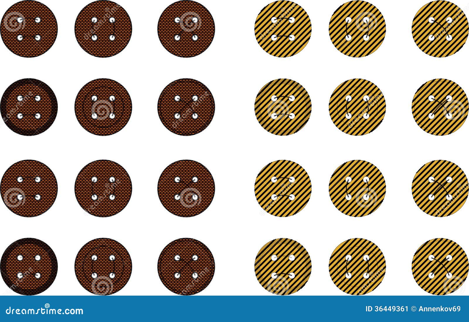 Buttons for scrapbooking stock illustration. Illustration of cover ...