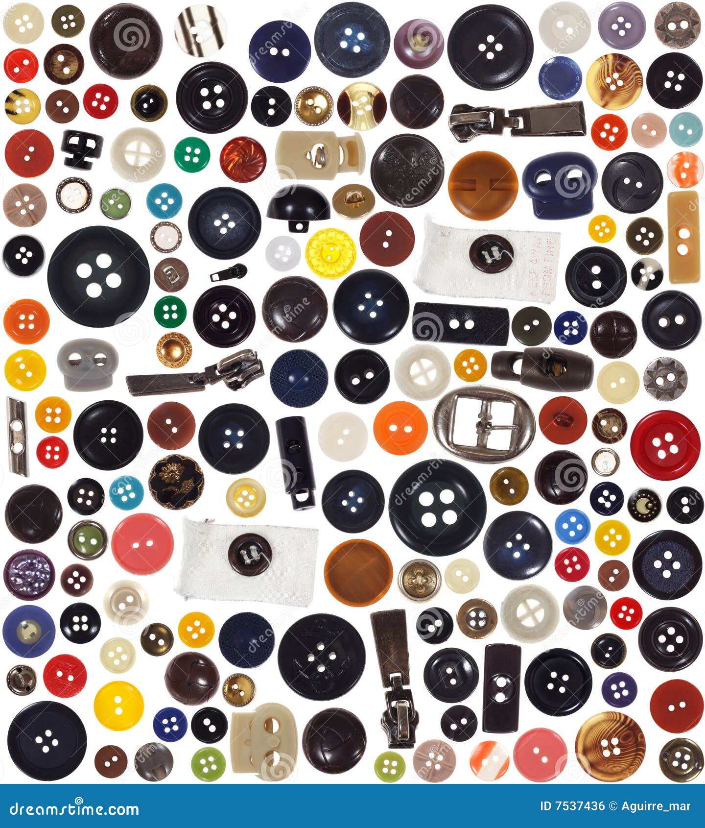 Buttons - set stock photo. Image of close, assorted, coloured - 7537436