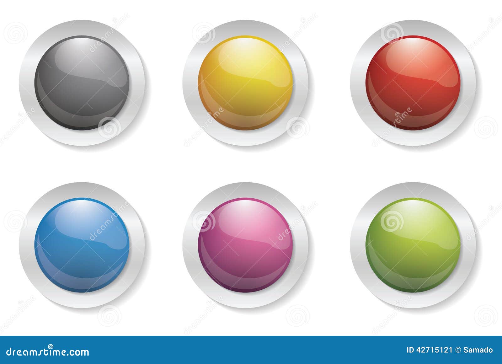 Buttons stock illustration. Illustration of icon, vector - 42715121