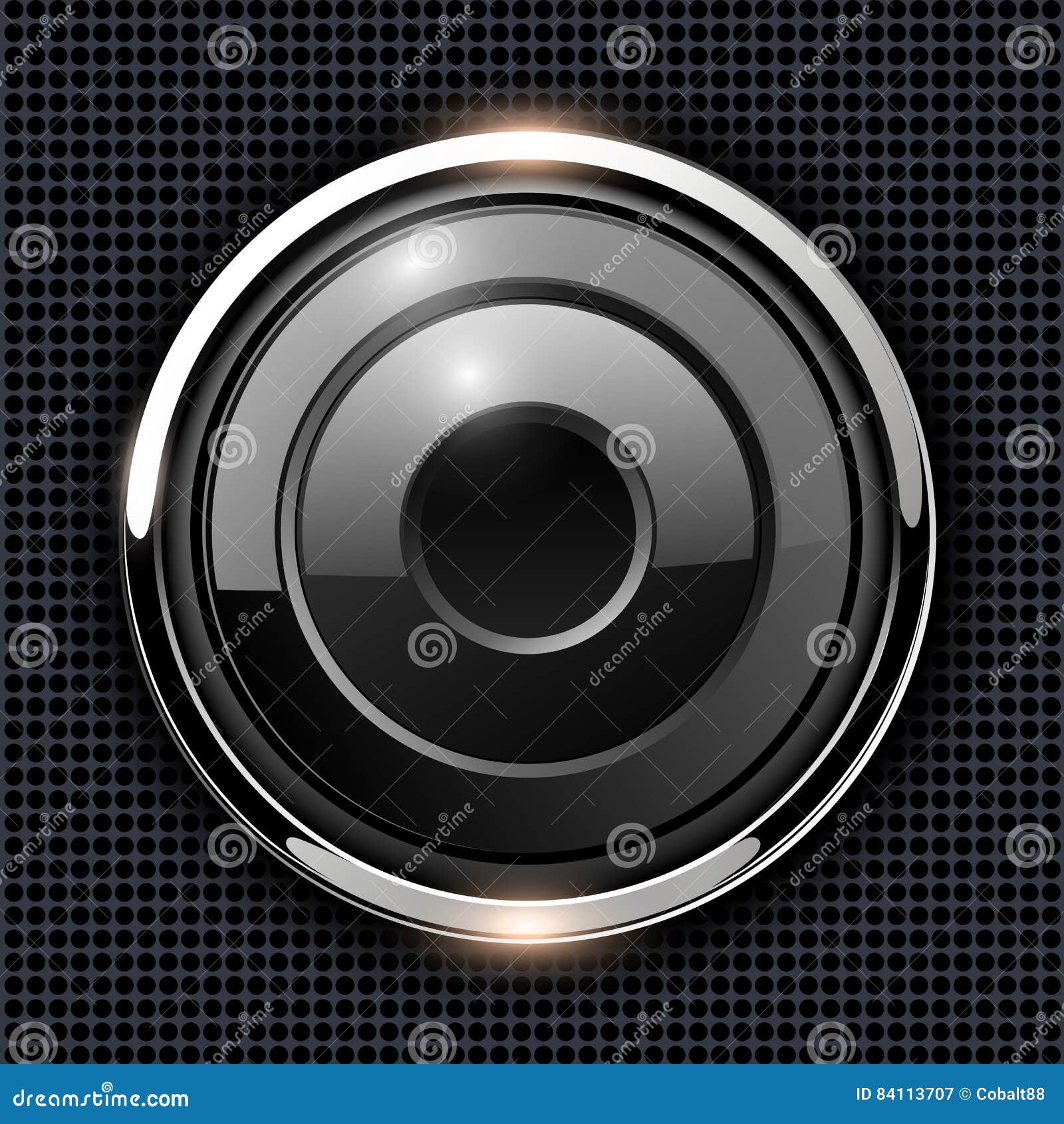 Buttons shiny metallic stock vector. Illustration of metallic - 84113707