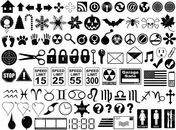 Buttons and Signs stock vector. Illustration of office - 6371996