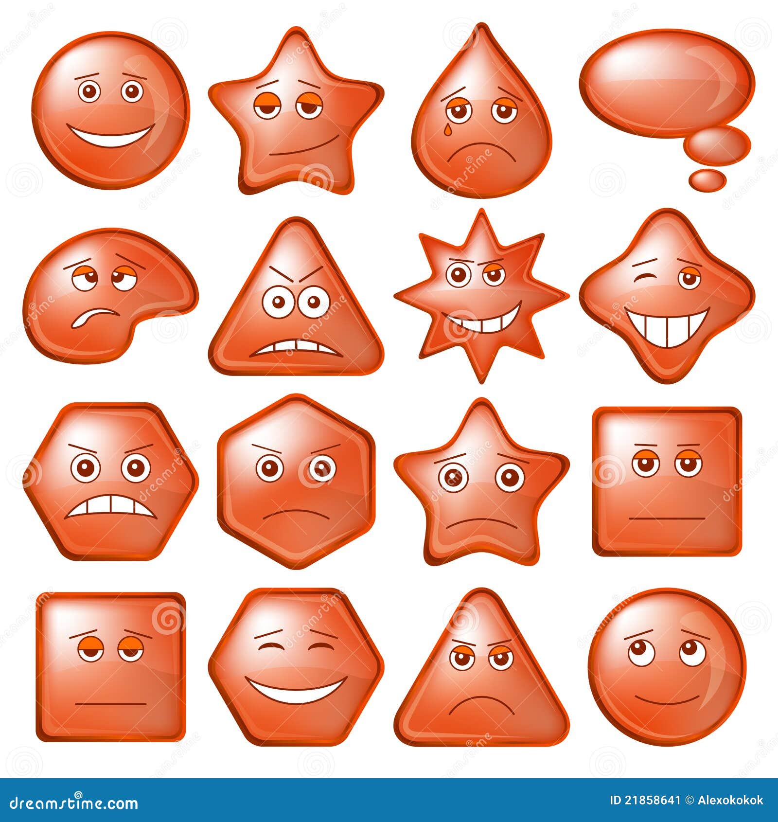 Buttons Smileys, Set, Eps10 Stock Vector - Illustration of character ...