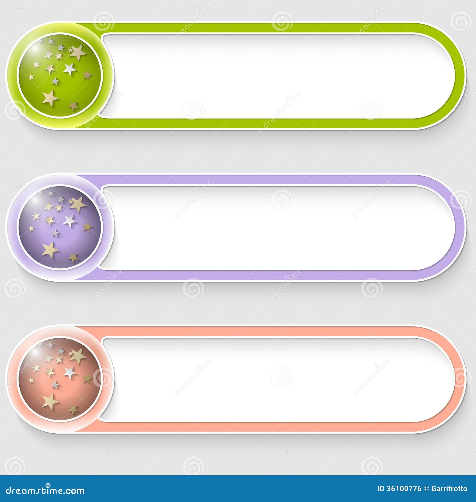 Buttons with stars stock vector. Illustration of blank - 36100776