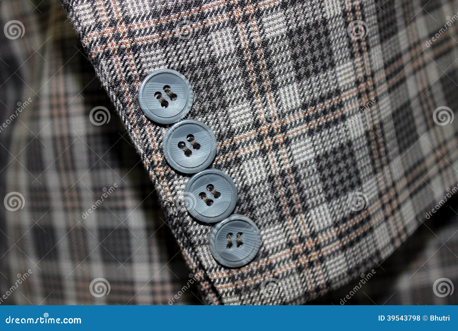 Buttons in a Suit stock photo. Image of four, thread - 39543798