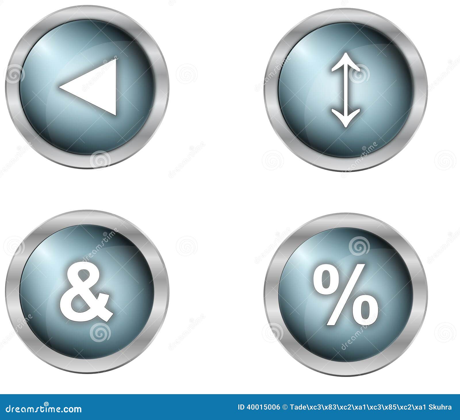 Buttons and symbols stock illustration. Illustration of click - 40015006
