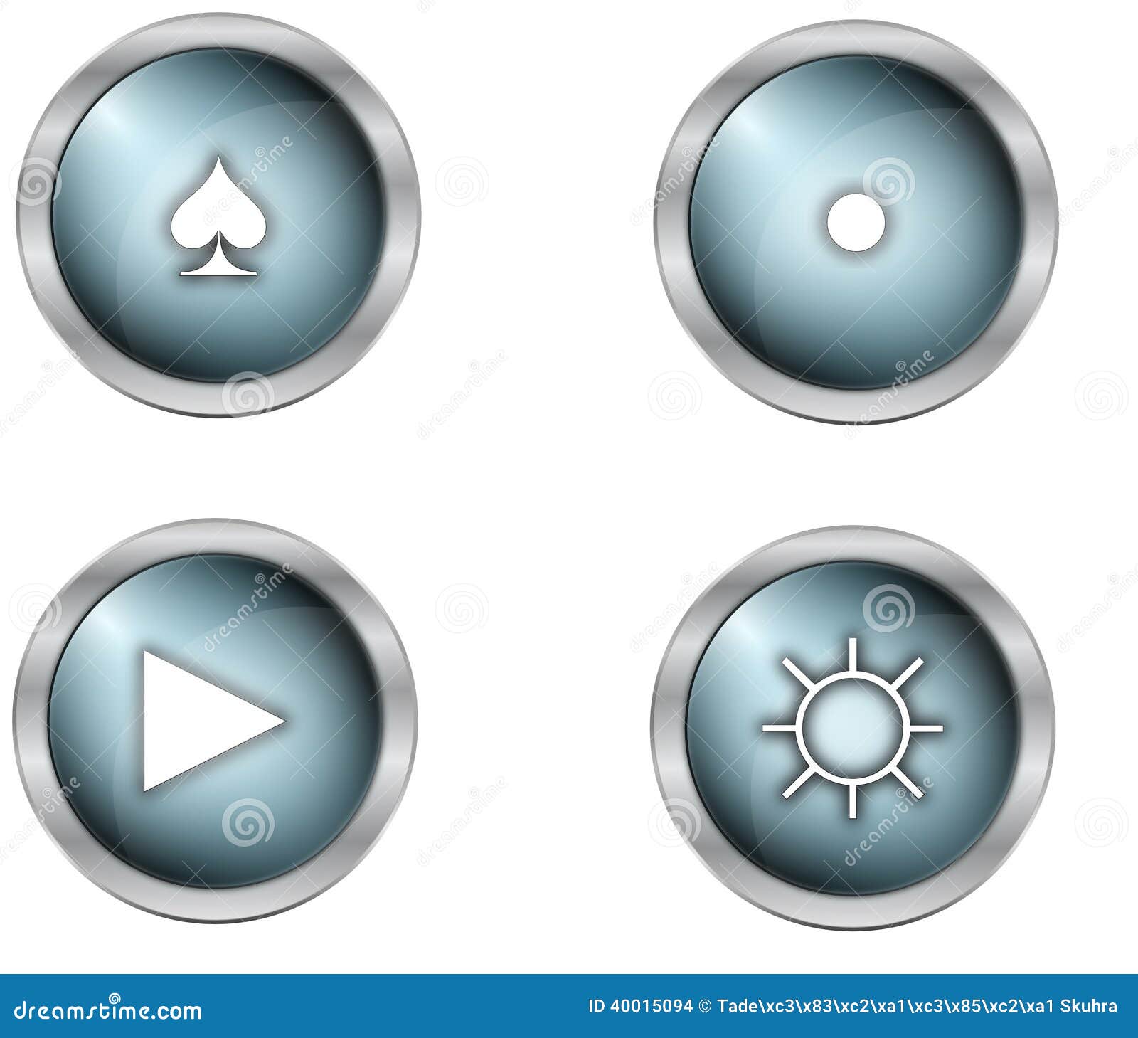 Buttons and symbols stock illustration. Illustration of round - 40015094
