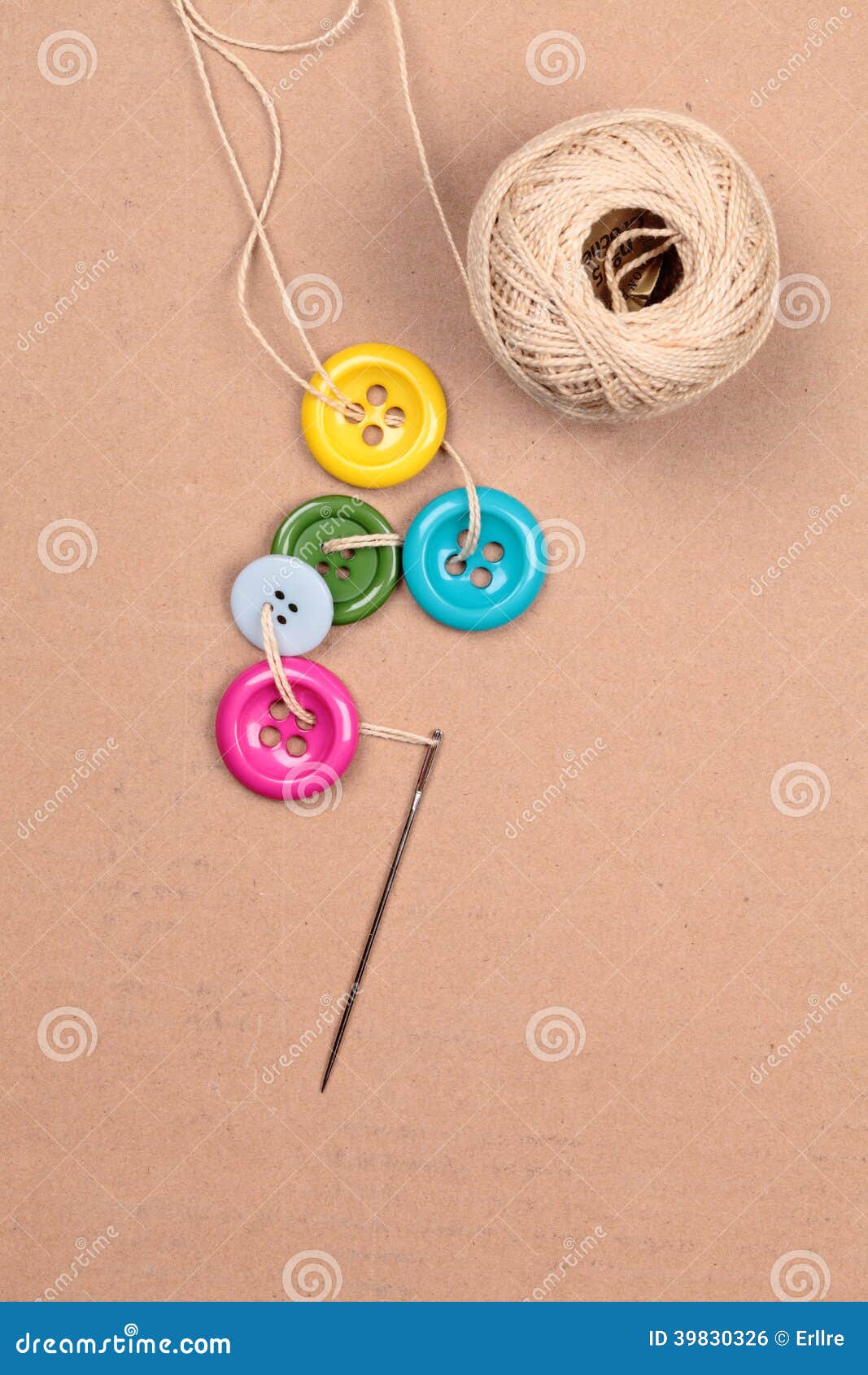 Buttons thread stock photo. Image of tool, dressmaker - 39830326