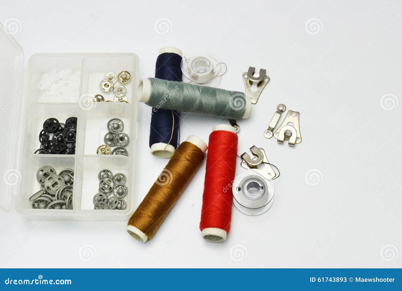Buttons and thread stock image. Image of threads, care - 61743893