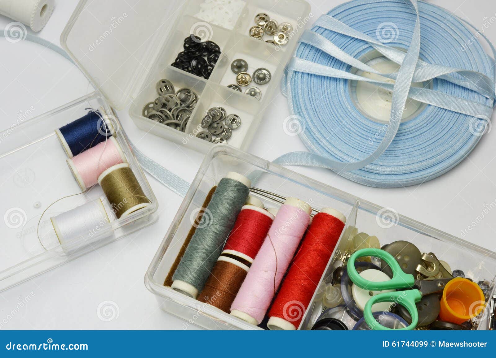Buttons and thread stock image. Image of fashion, coat - 61744099