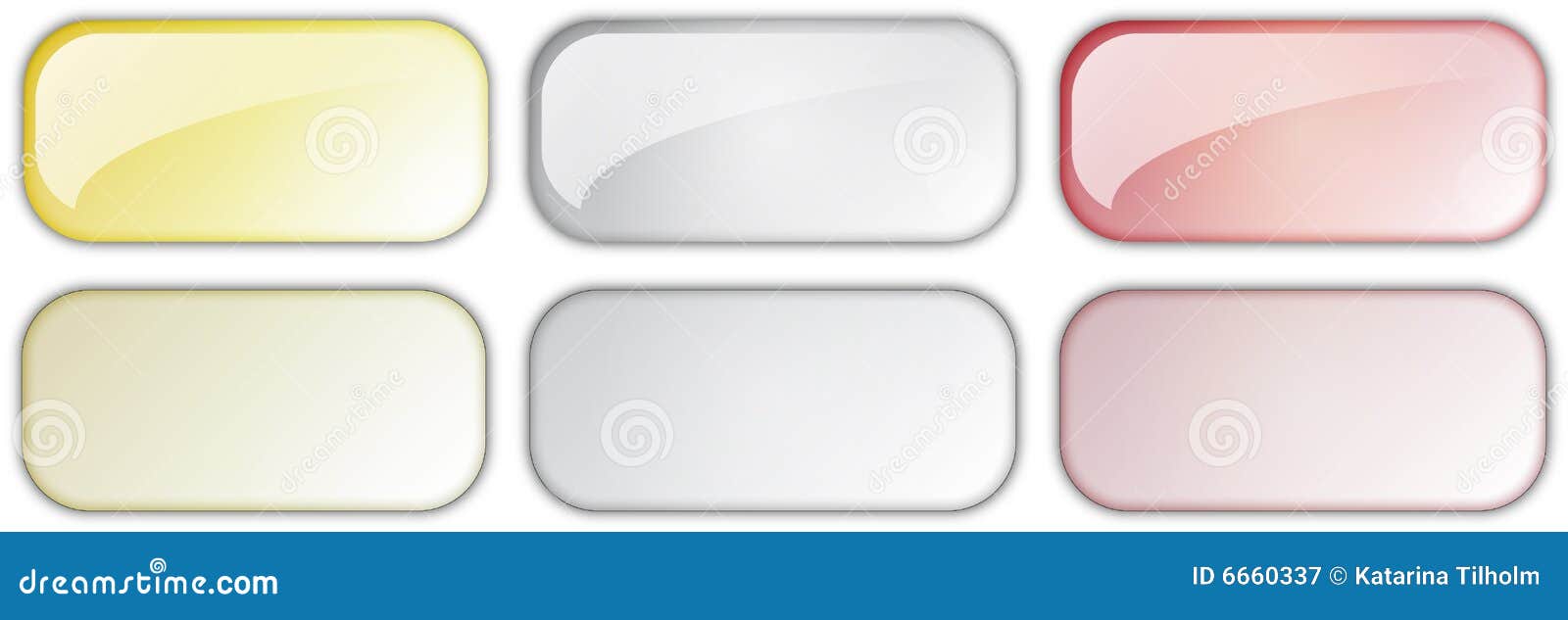 Buttons in three colors stock illustration. Illustration of corners ...