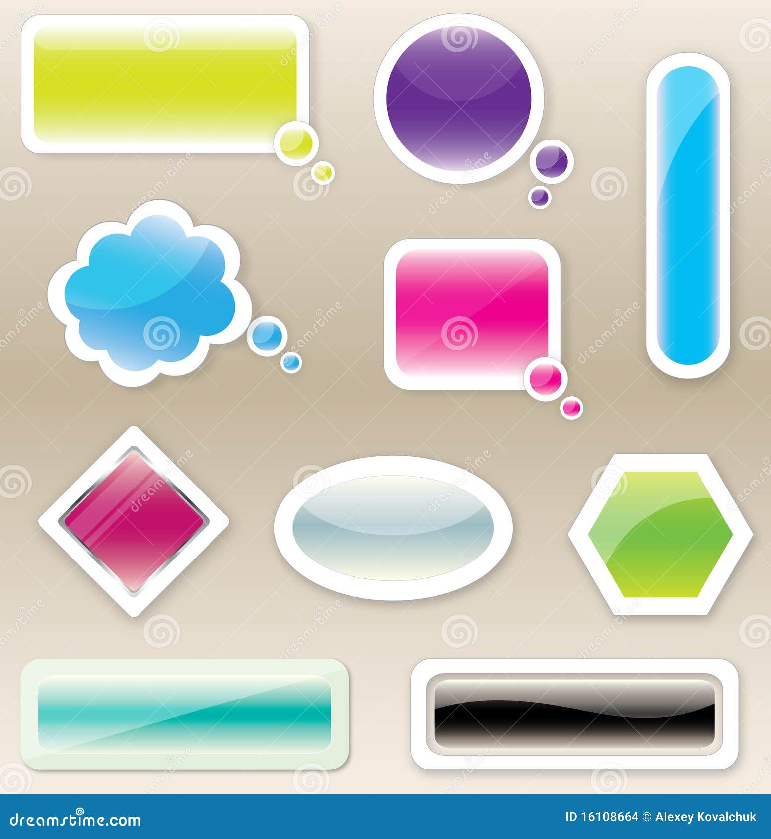 Buttons vector stock vector. Illustration of abstract - 16108664