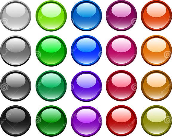 Buttons. [Vector] stock vector. Illustration of paintings - 3702666