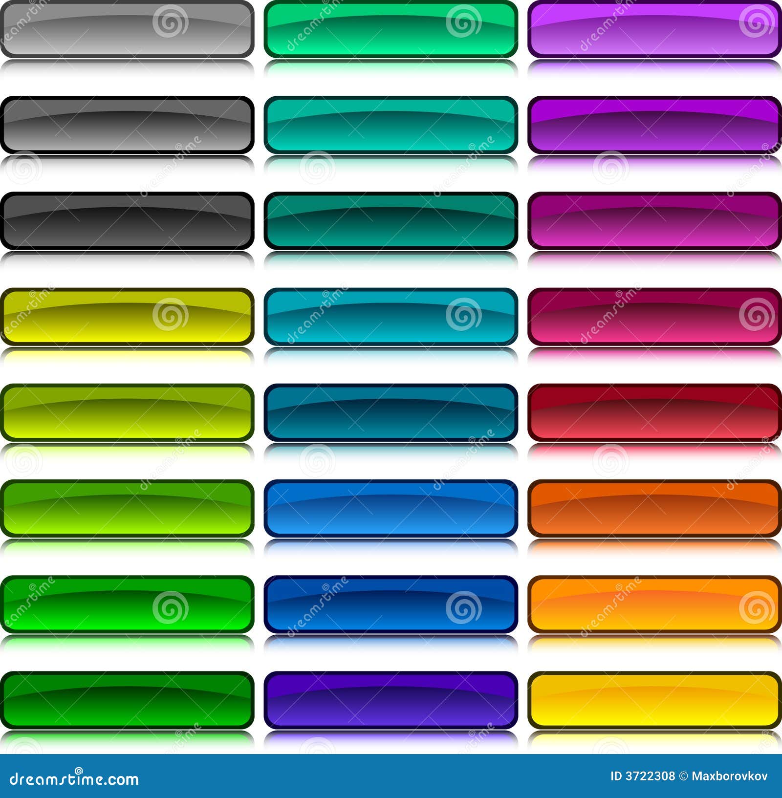 Buttons. [Vector] stock vector. Illustration of paintings - 3722308