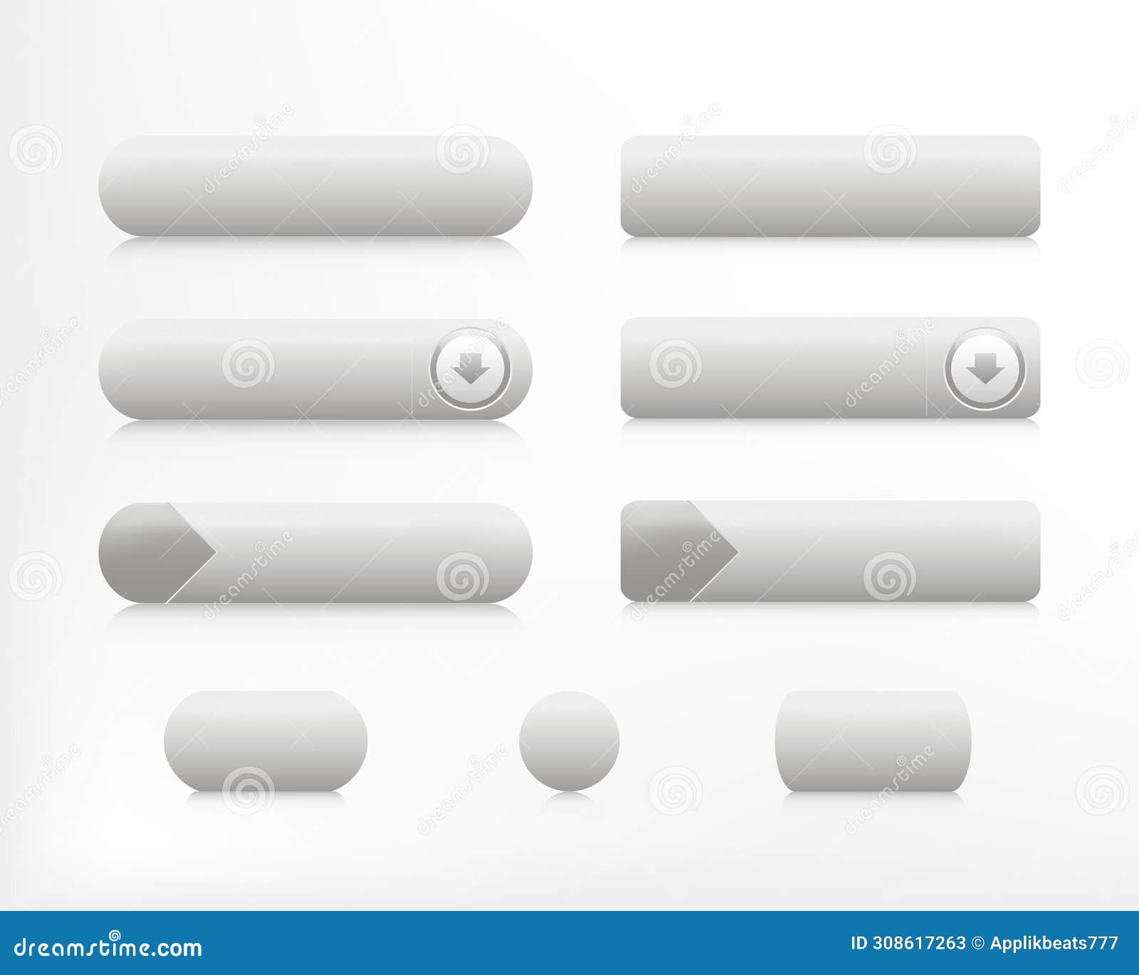 Buttons2 stock vector. Illustration of background, element - 308617263