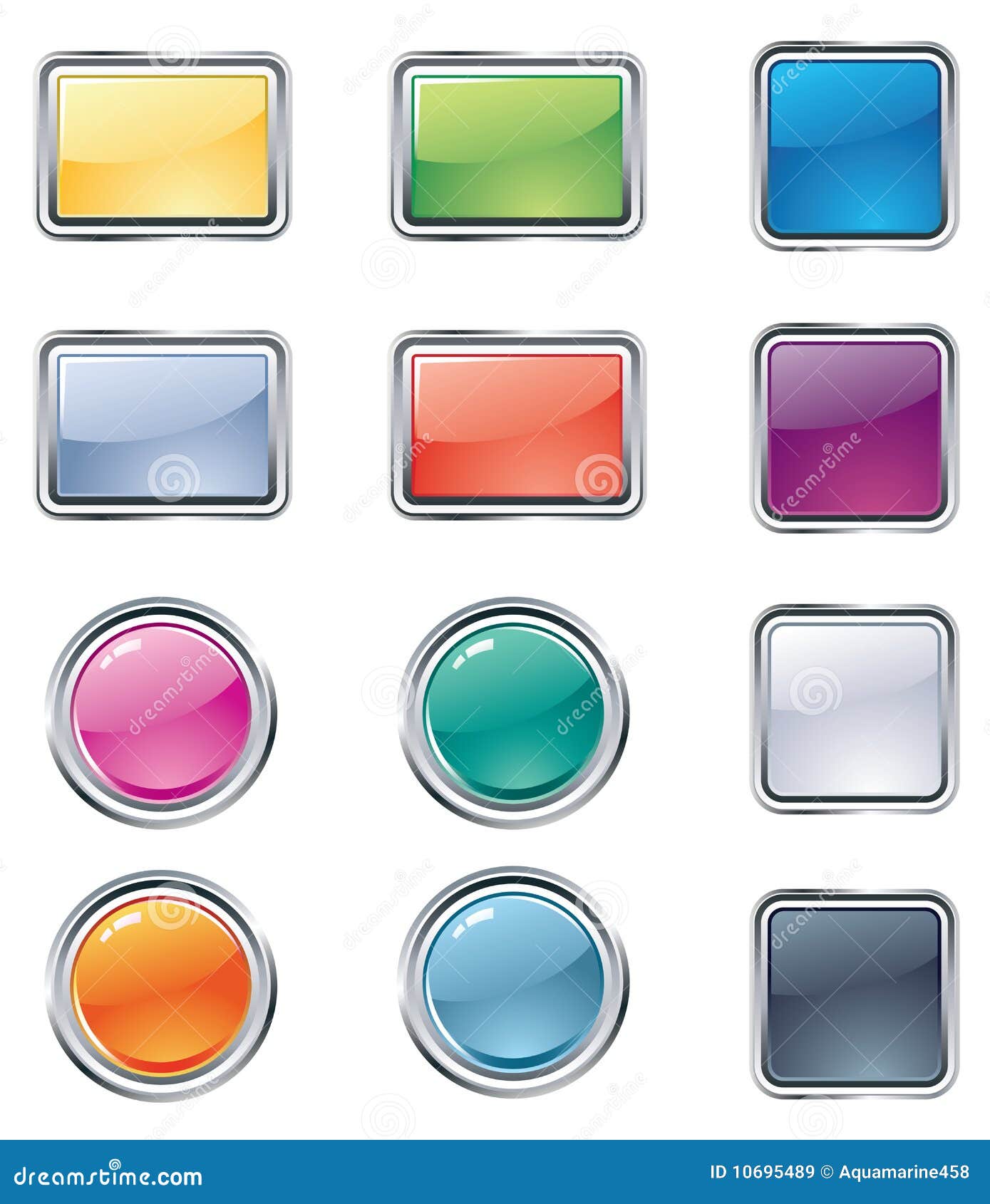 OS Or Web Multicolor Buttons. Close Minimize Zoom Full Screen And ...
