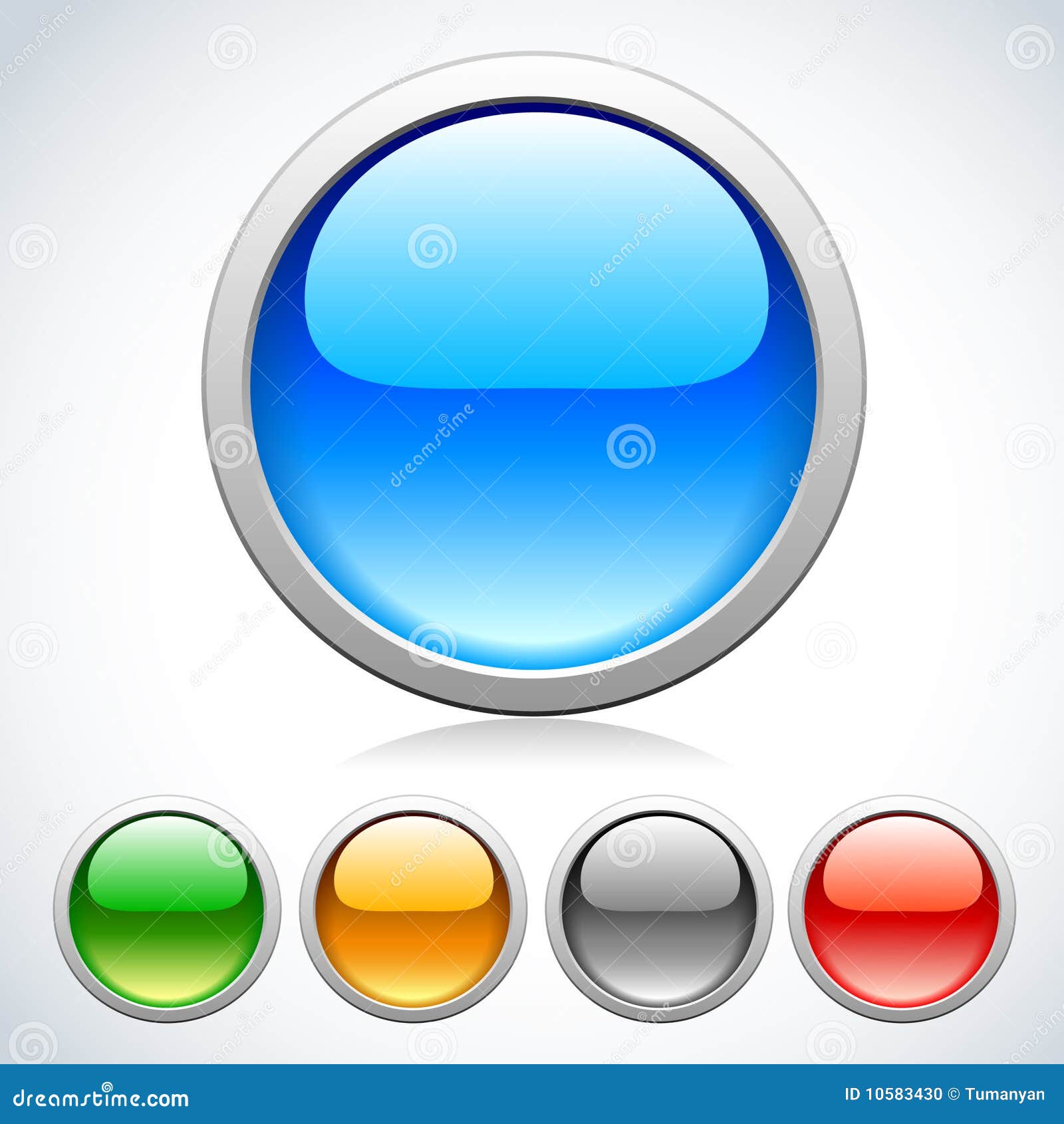 Buttons for Web Applications. Stock Vector - Illustration of bright ...