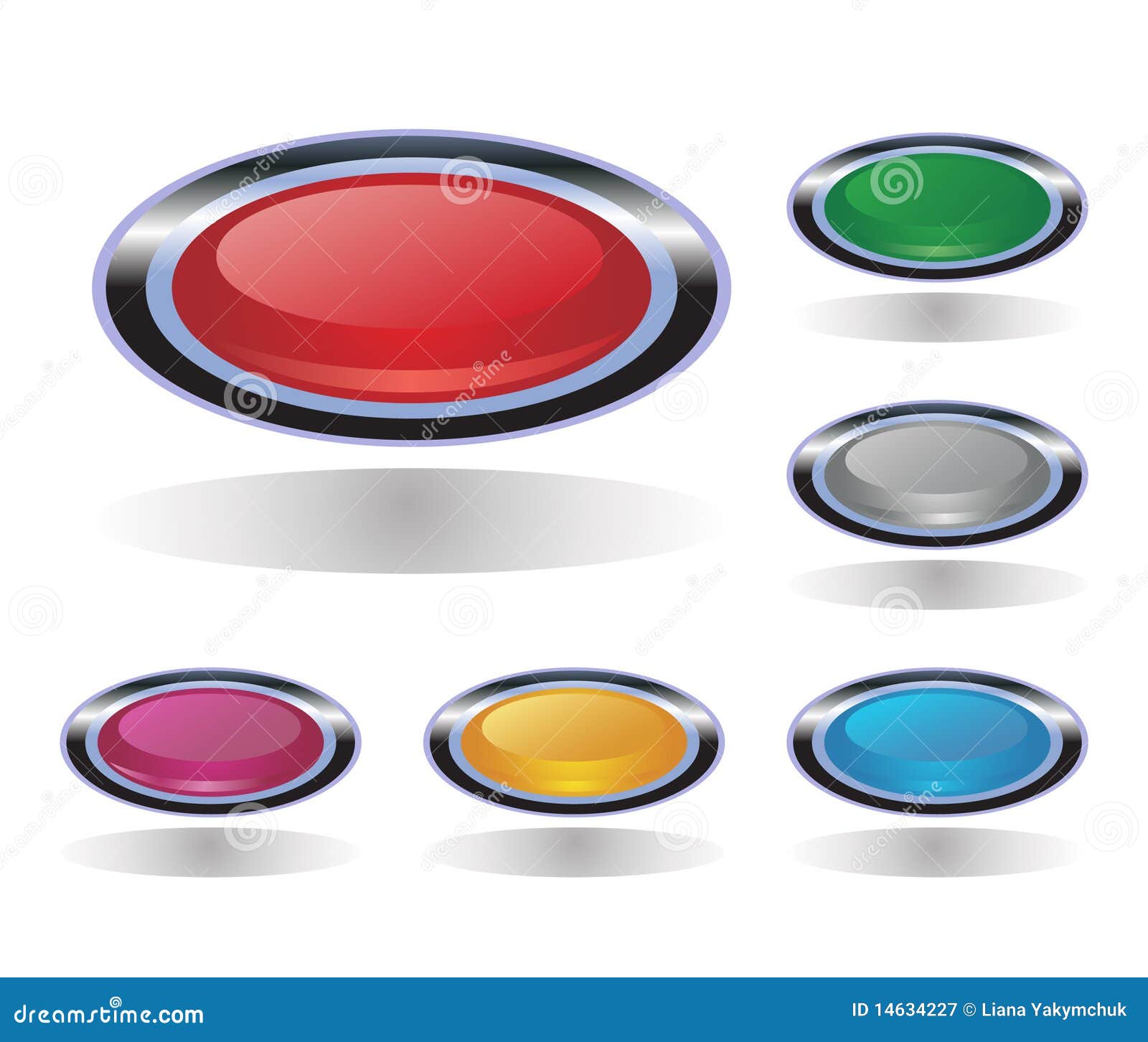 Buttons for Web Design. Vector Stock Illustration - Illustration of ...