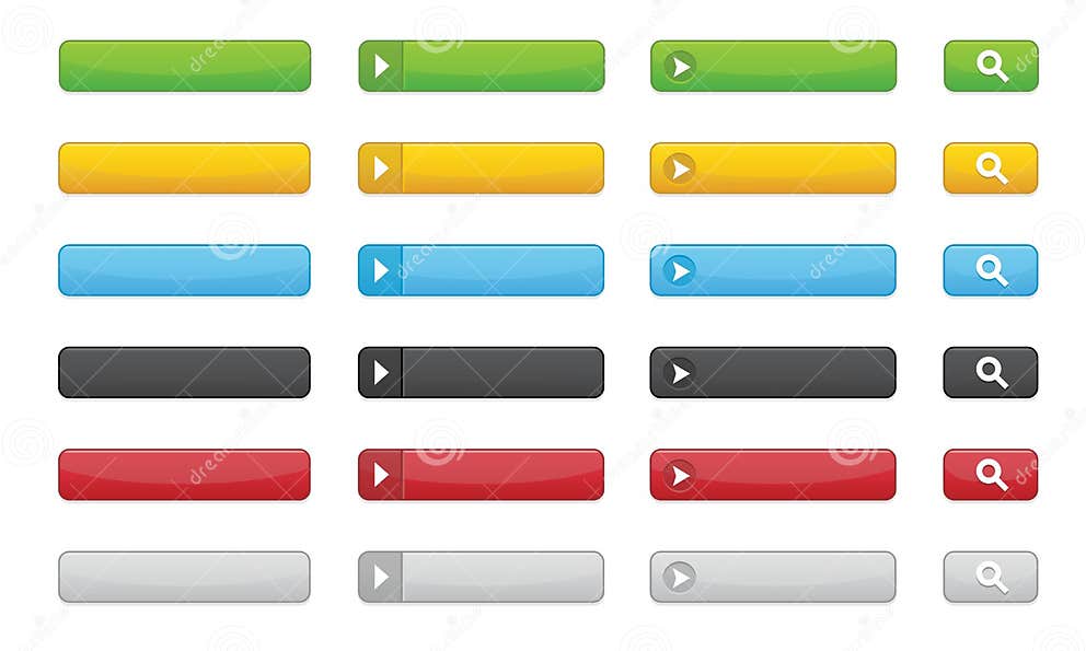 Buttons for websites stock vector. Illustration of download - 21848551