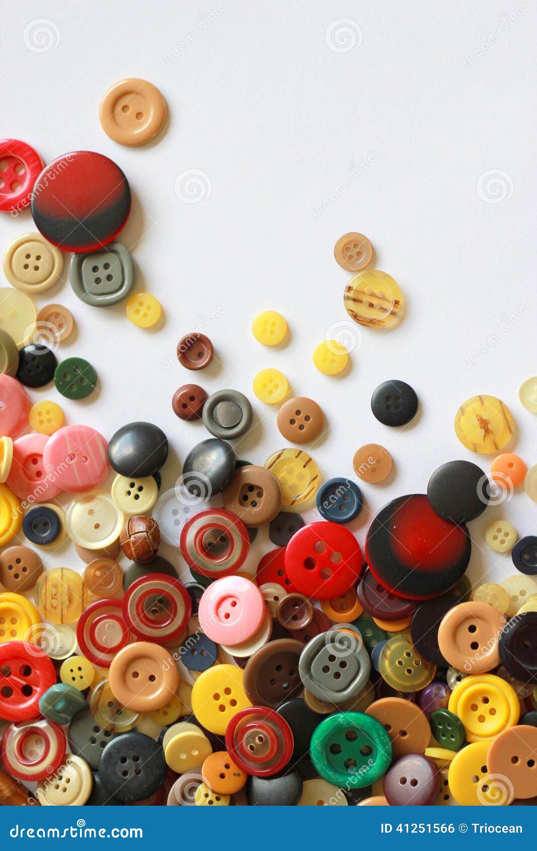 Buttons on White Background Stock Photo - Image of color, beautiful ...