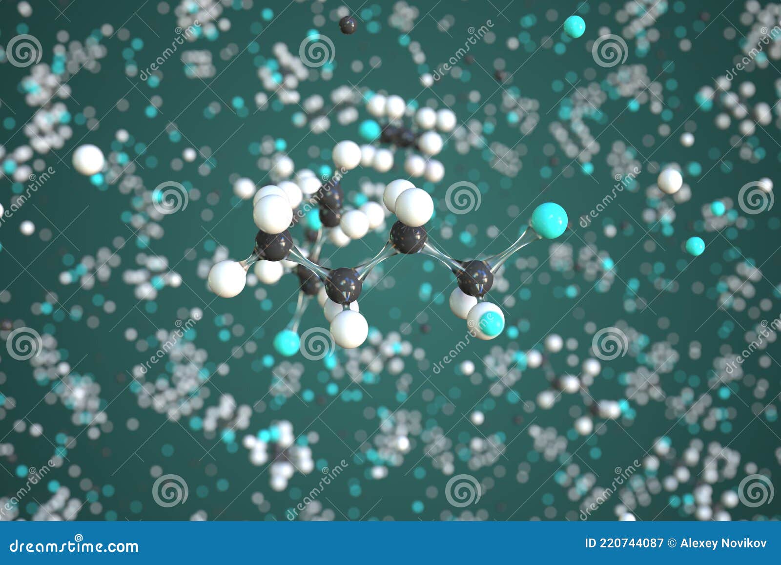 Butyllithium Molecule, Conceptual Molecular Model. Scientific 3d ...
